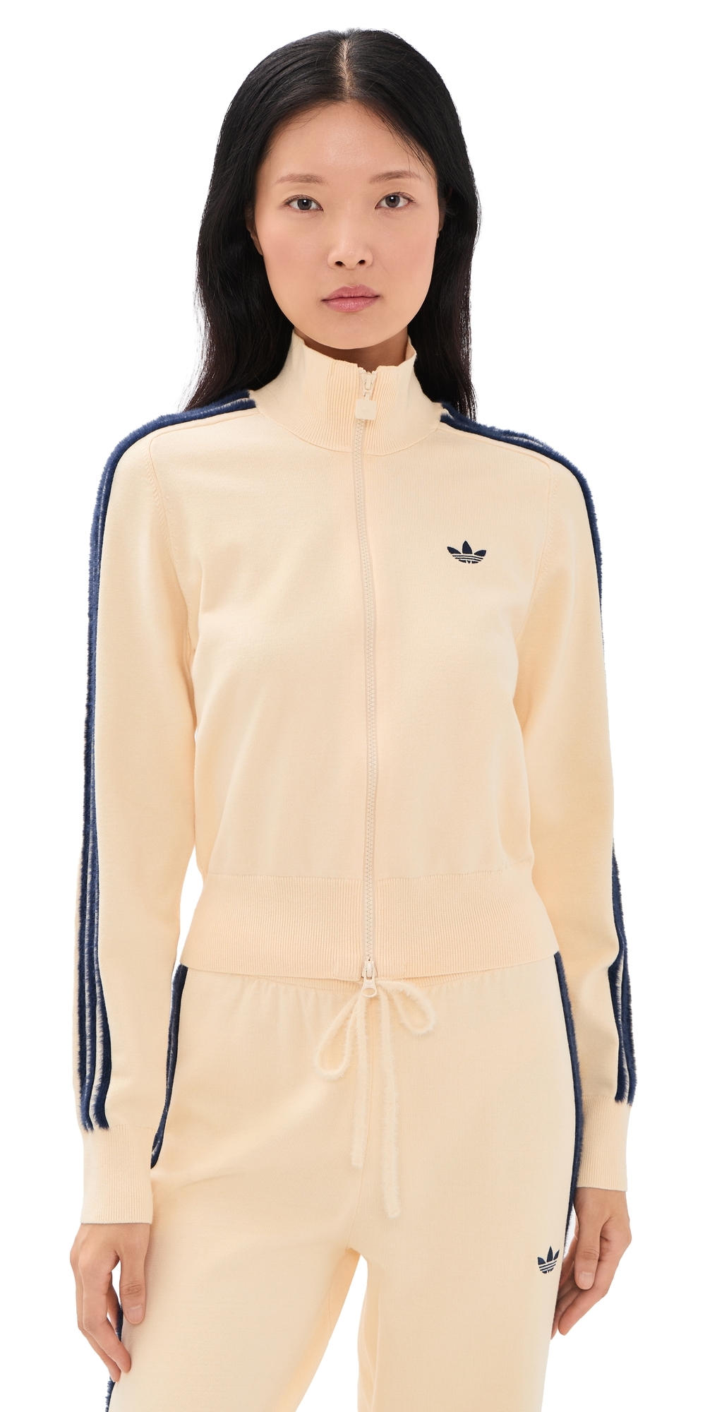 ADIDAS Adidas Embroidered Trefoil-Logo Jeans